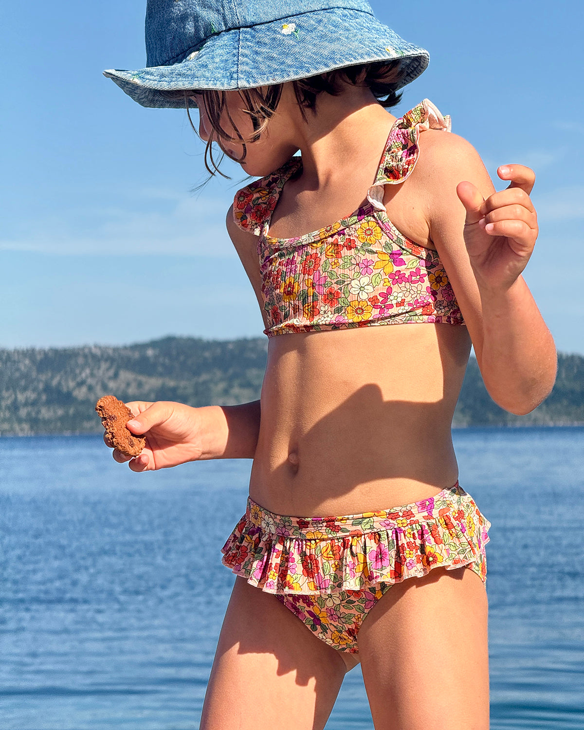 Maillot de bain 2 pièces pour fillette imprimé Bloom – SOWE Biarritz